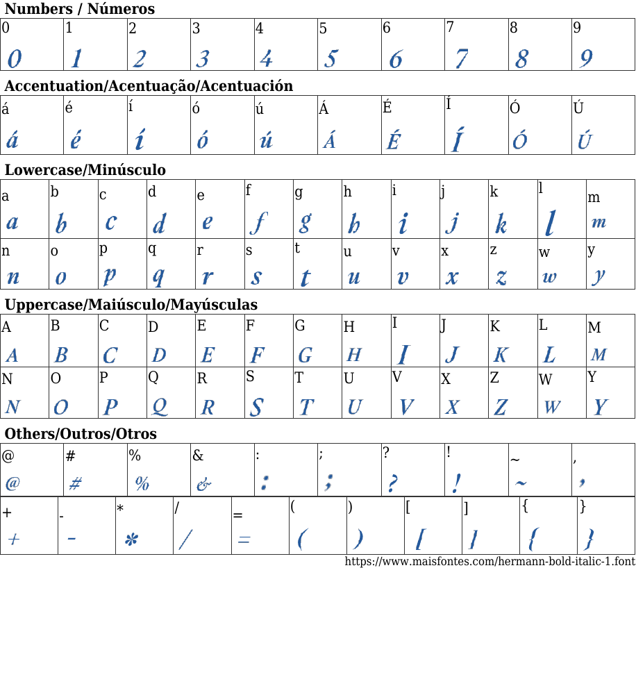 Hermann Type Bold Italic: Free Font Download | MaisFontes