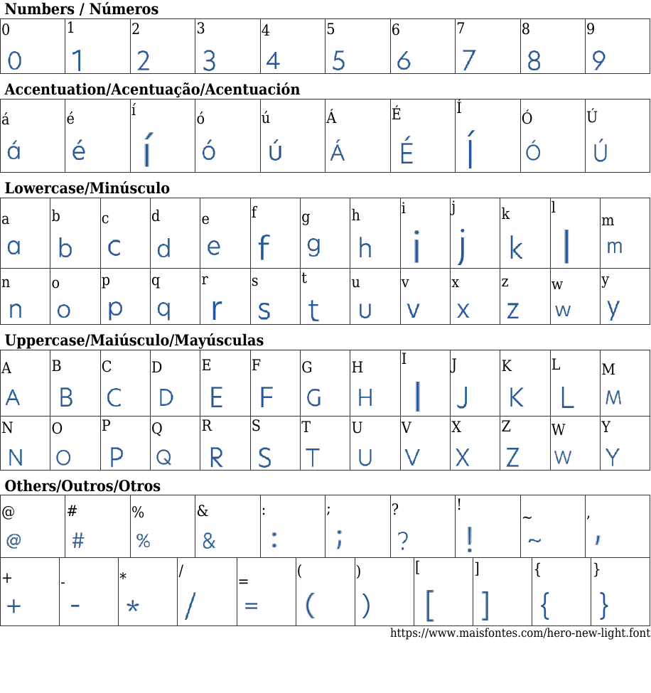 Hero New Light: Free Font Download | MaisFontes