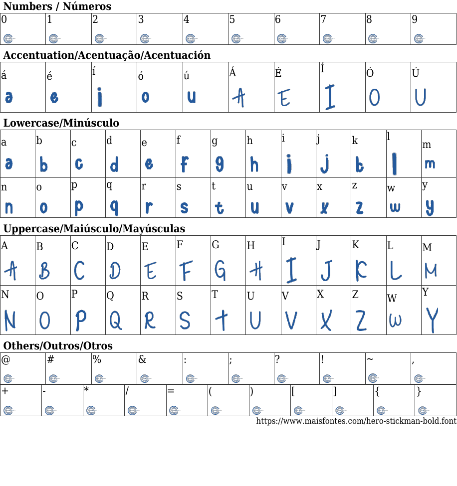 Hero Stickman Bold: Free Font Download | MaisFontes