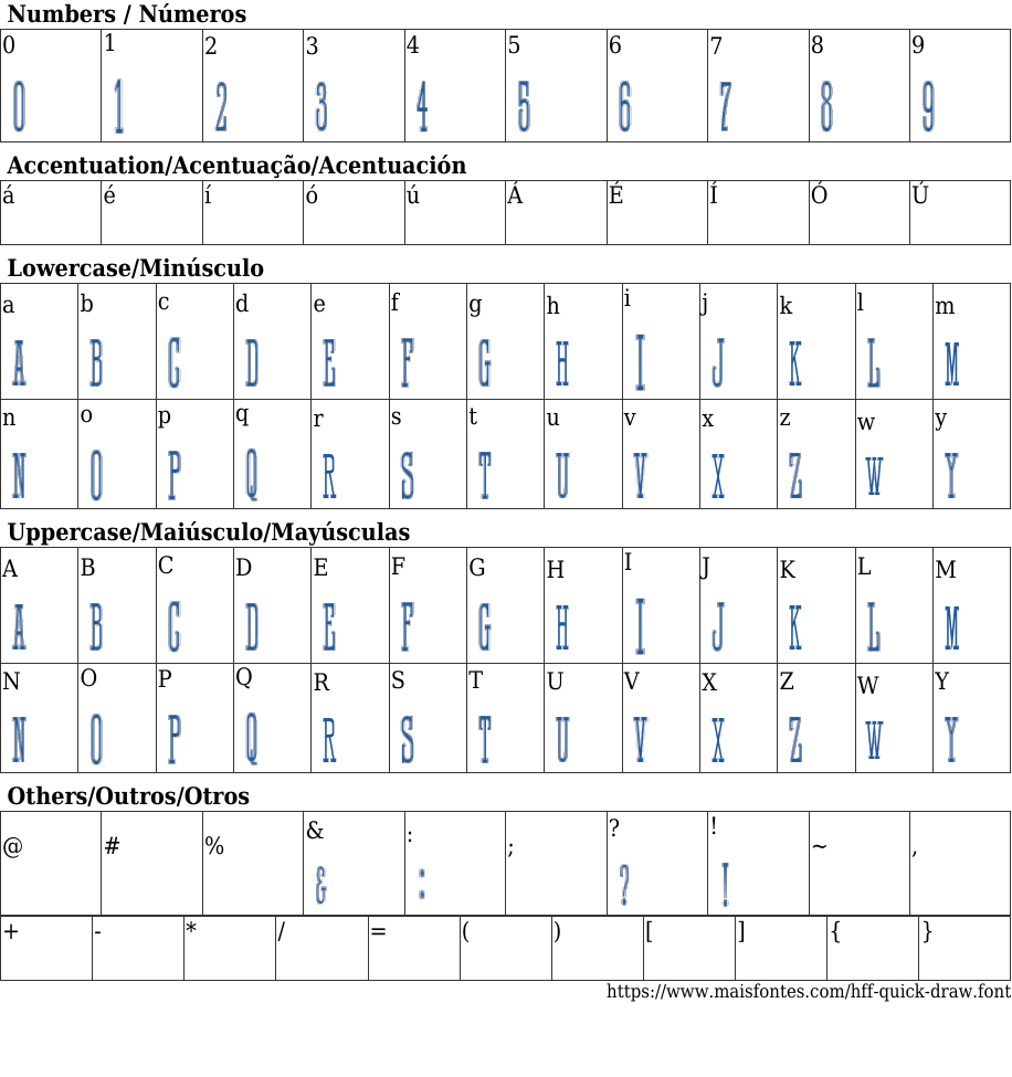 HFF Quick Draw: Baixar Fonte Grátis | MaisFontes