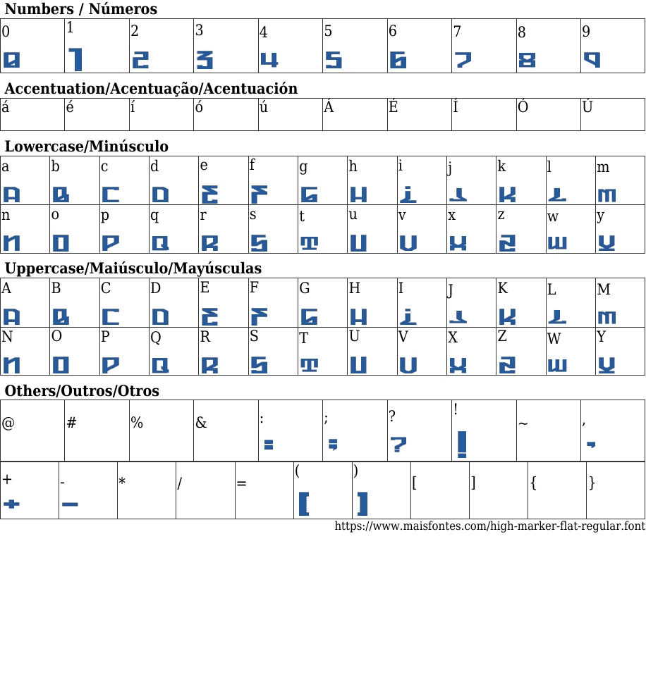High Marker Flat Regular: Baixar Fonte Grátis | MaisFontes