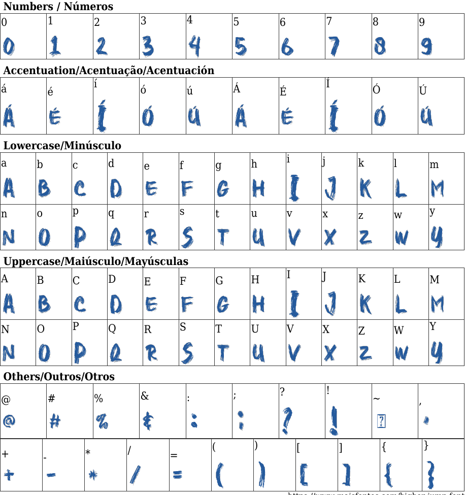 Higher Jump: Free Font Download | MaisFontes