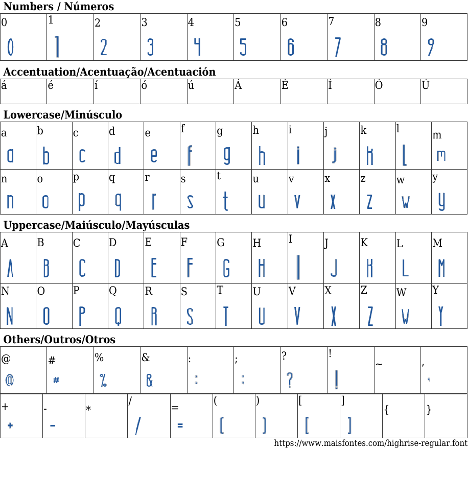 Highrise Regular: Free Font Download | MaisFontes