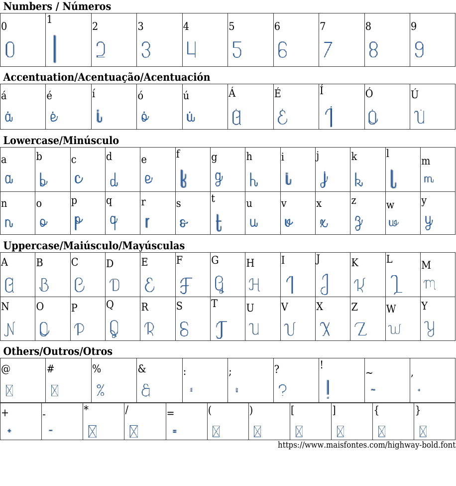Highway Sign Bold: Free Font Download | MaisFontes