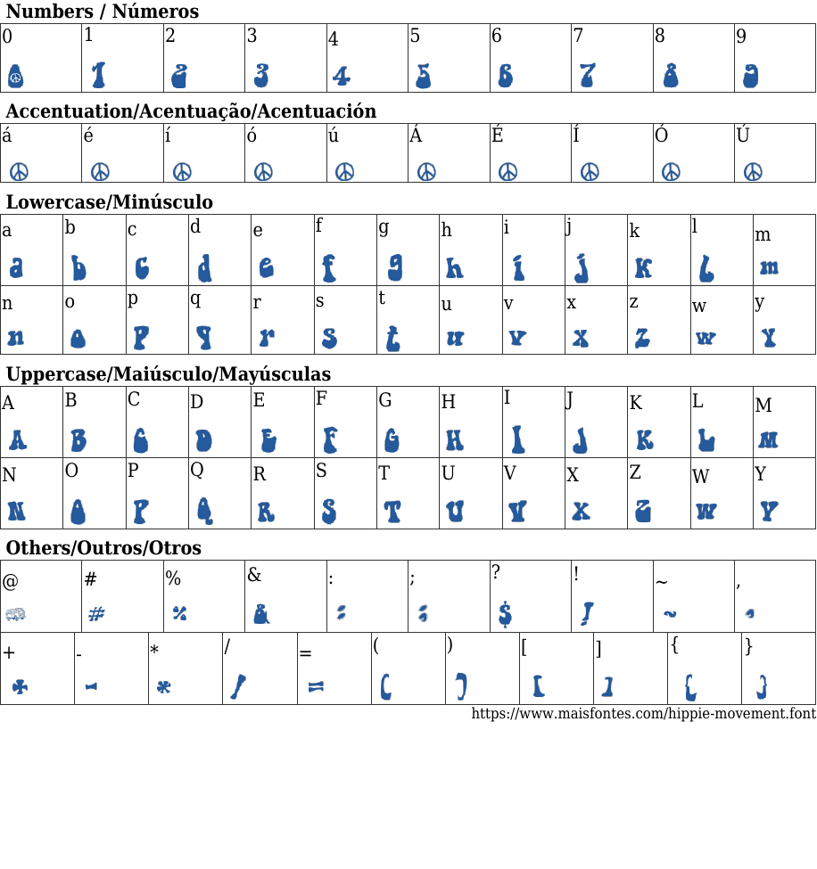 Hippie Movement: Free Font Download | MaisFontes