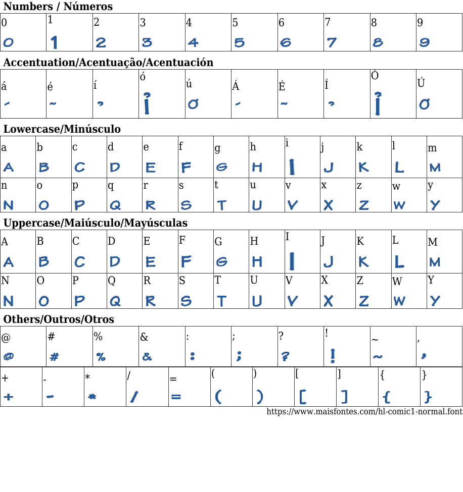 HL Comic1 Normal: Baixar Fonte Grátis | MaisFontes