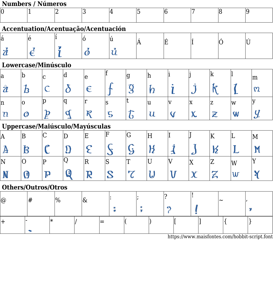 Hobbit script Font: Free Download | MaisFontes