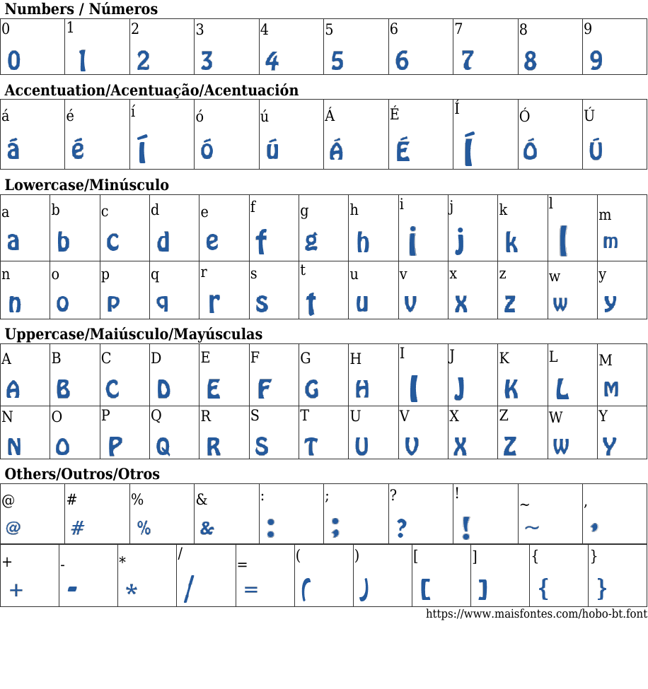 Hobo BT Font: Free Download | MaisFontes