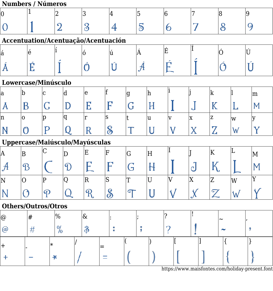 Holiday Present: Free Font Download | MaisFontes