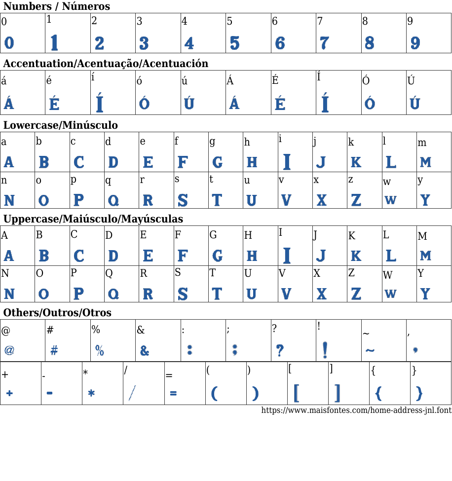 Home Address Font: Free Download | MaisFontes