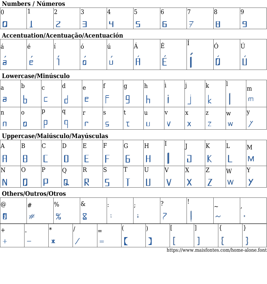 Home Alone: Free Font Download | MaisFontes