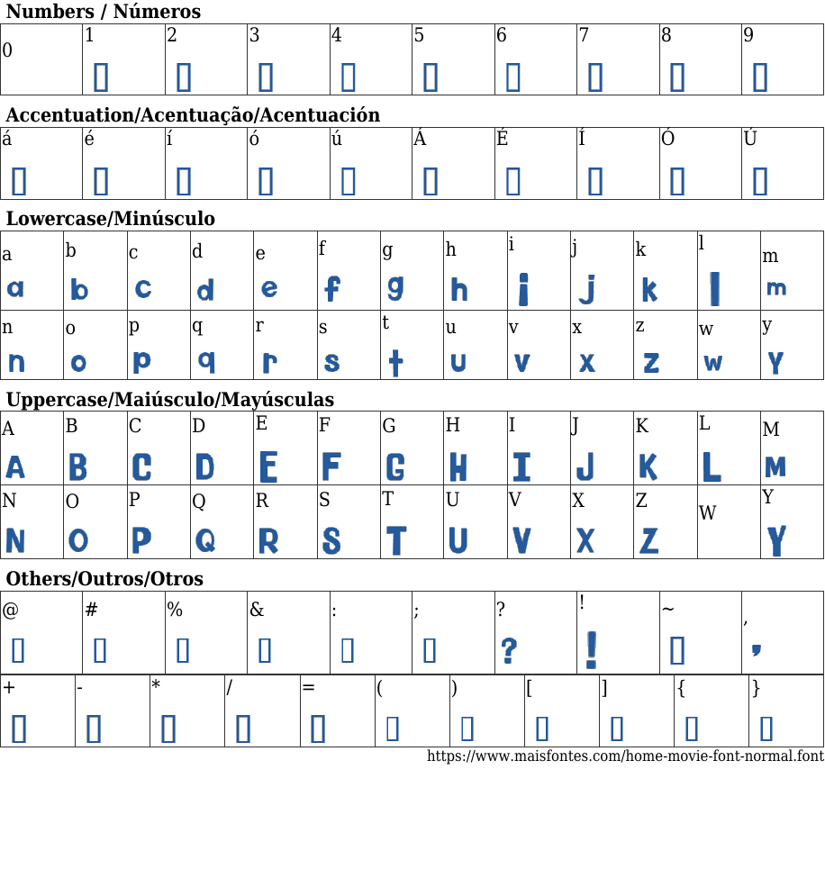 Home Movie Normal: Baixar Fonte Grátis | MaisFontes