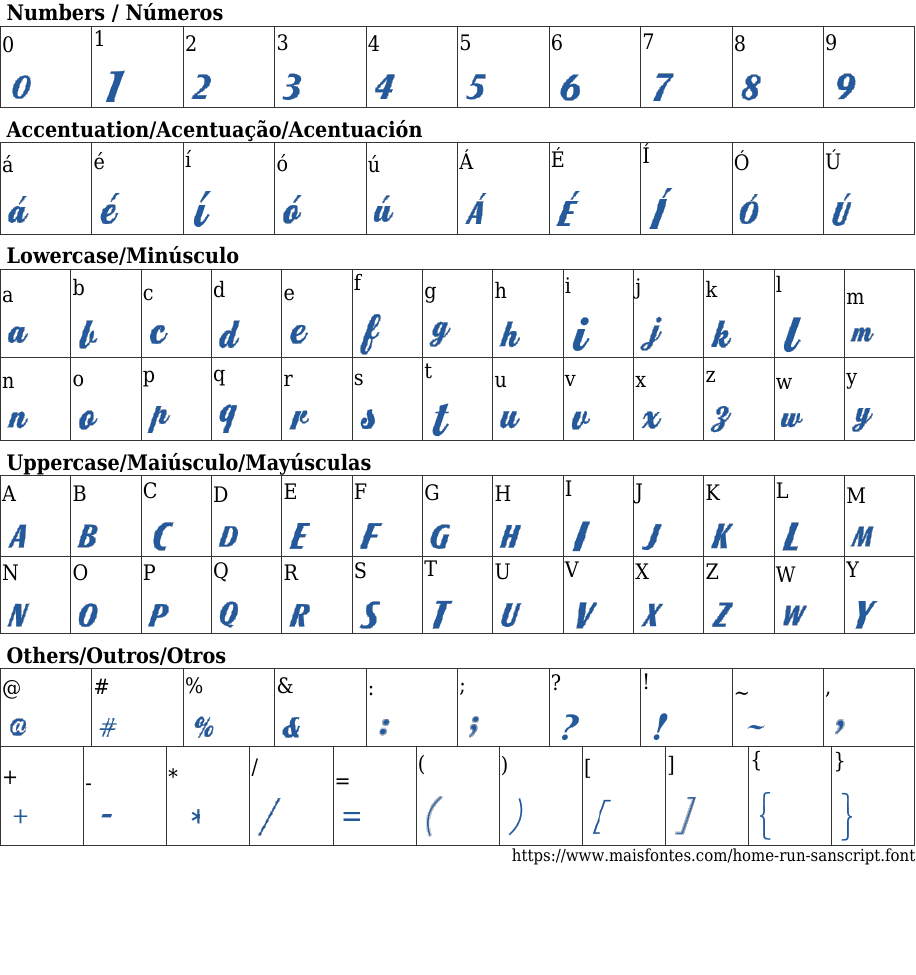 Home Run Sanscript: Download Free Font | MaisFontes