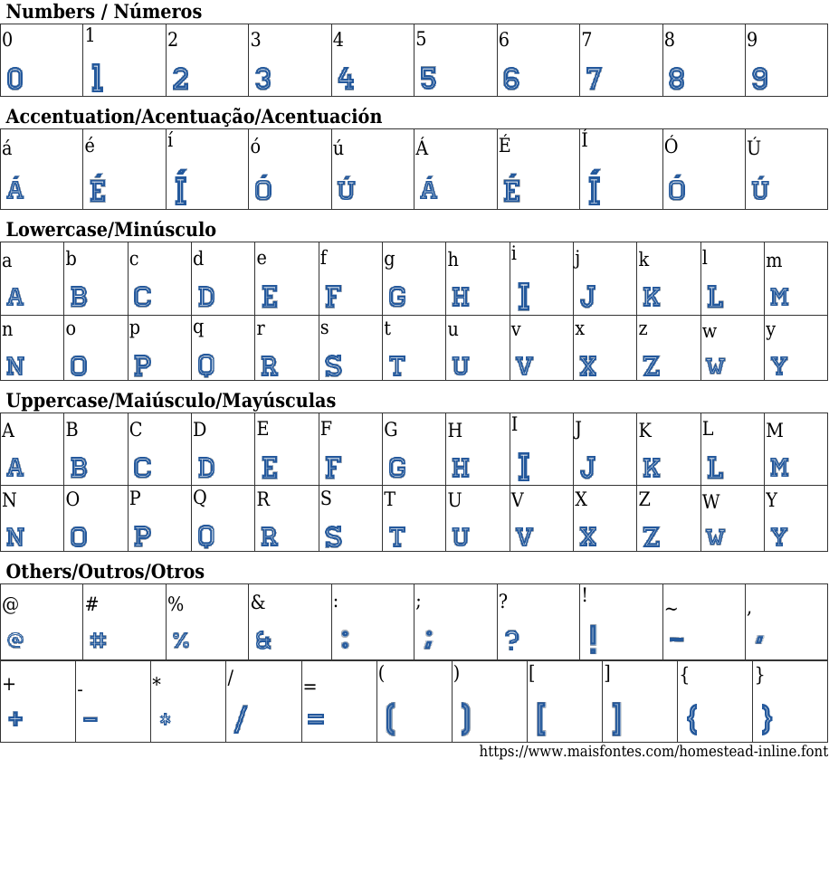 Homestead Inline: Download Free Font | MaisFontes