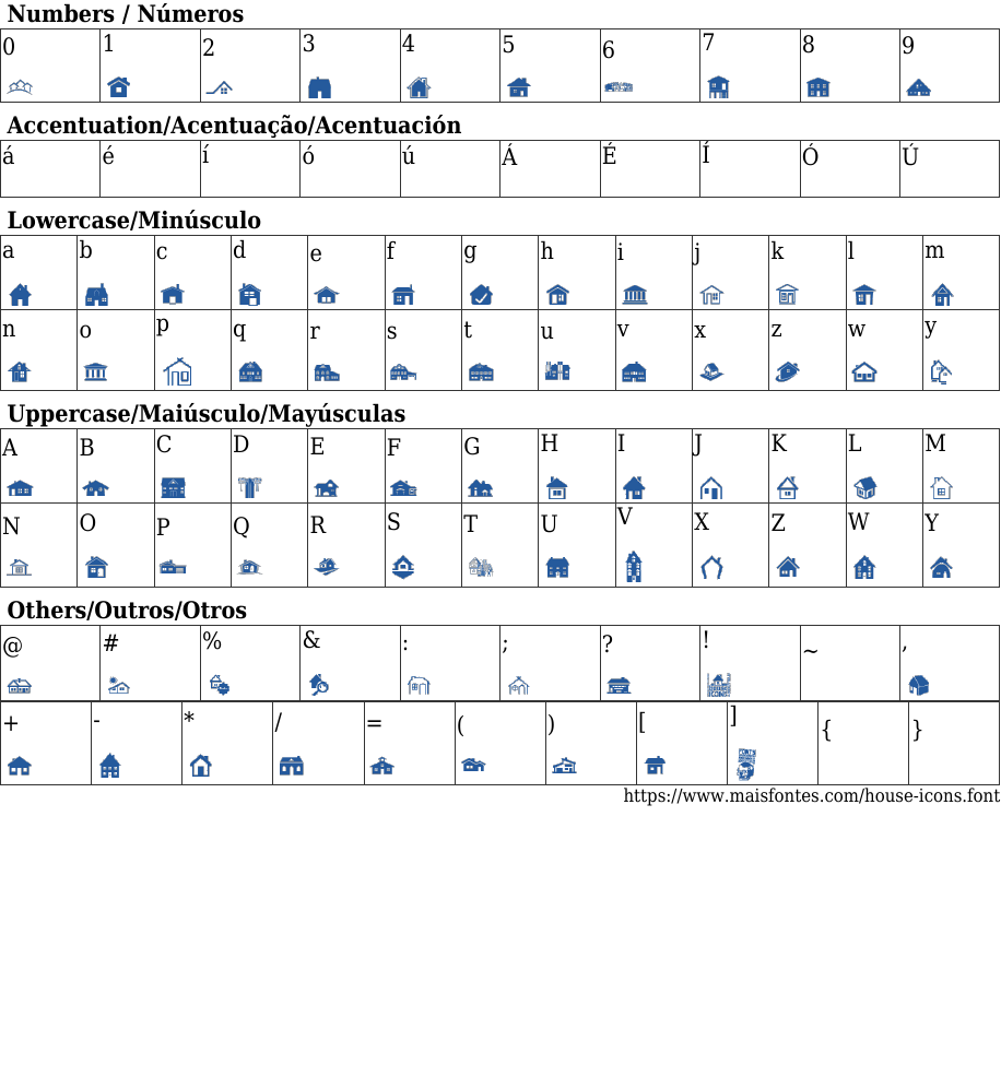 House Icons: Baixar Fonte Grátis | MaisFontes