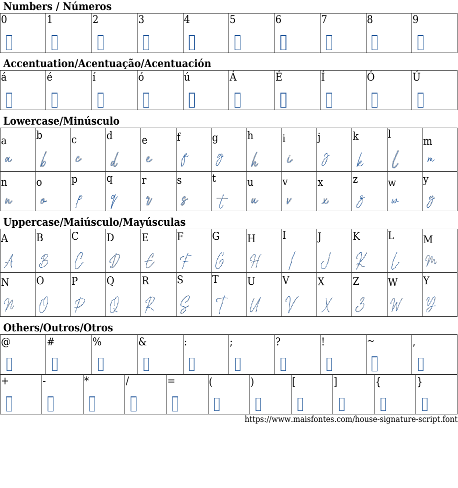 House Signature Script: Baixar Fonte Grátis | MaisFontes