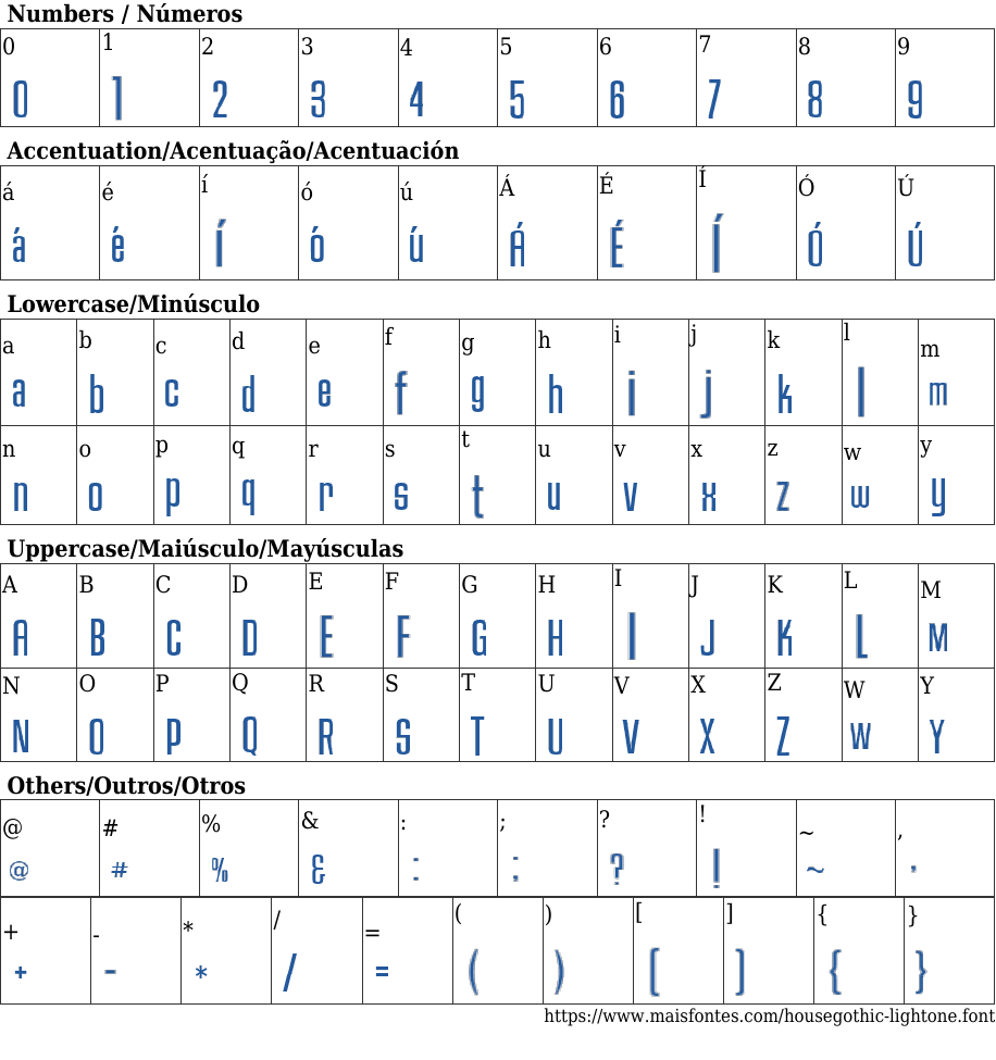 HouseGothic Light One Font: Free Download | MaisFontes