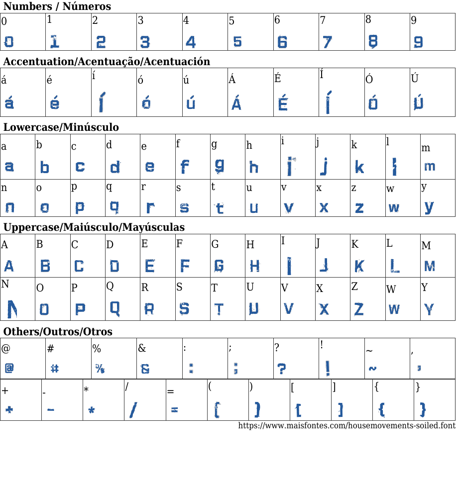 House Movements Soiled: Free Font Download | MaisFontes