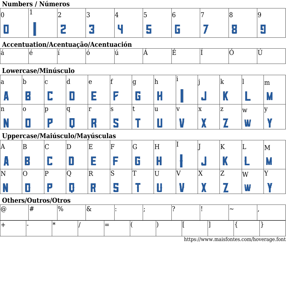 Hoverage: Free Font Download | MaisFontes