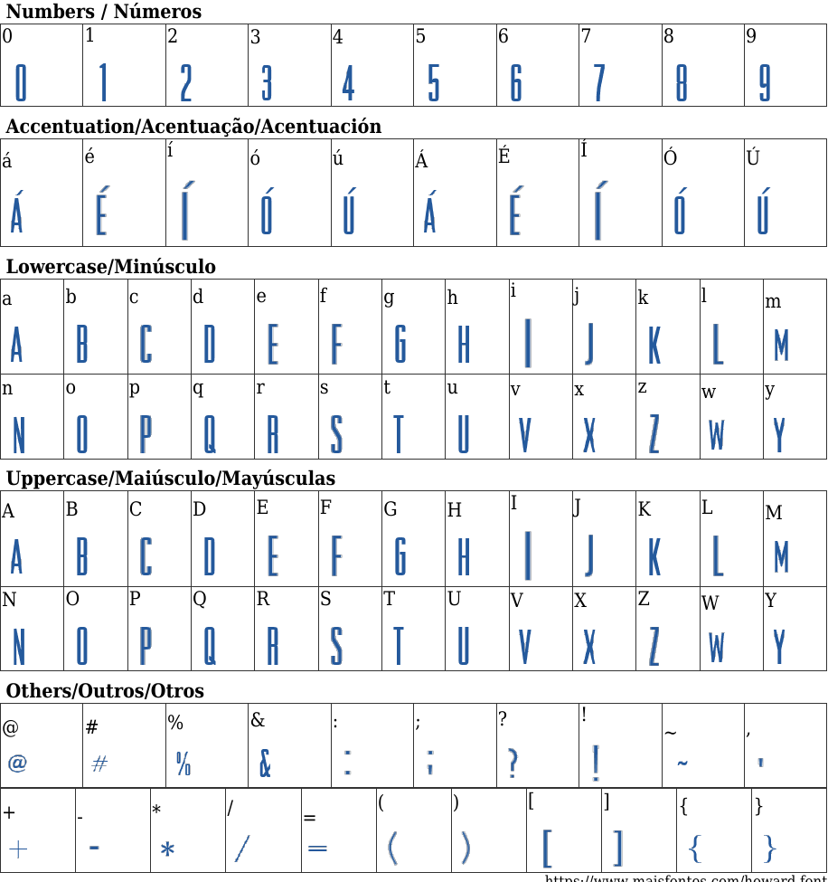 Howard: Download Free Font | MaisFontes