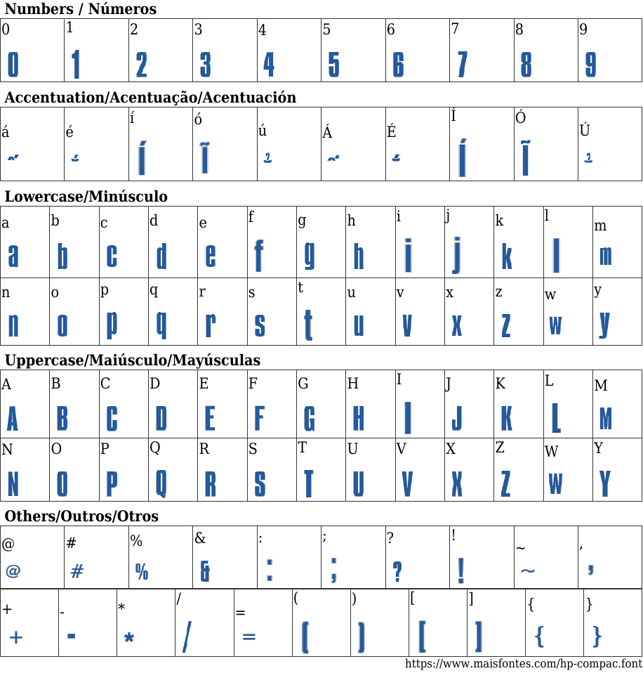 HP Compac: Free Font Download | MaisFontes