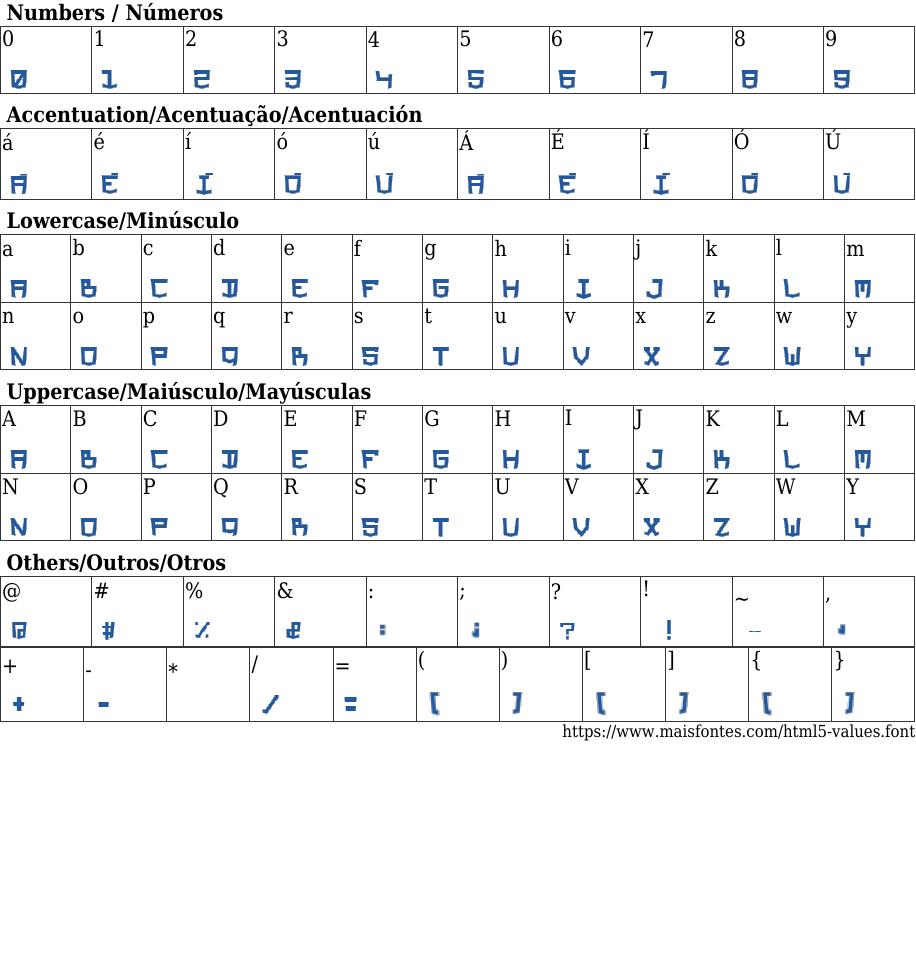 HTML5 Values: Free Font Download | MaisFontes