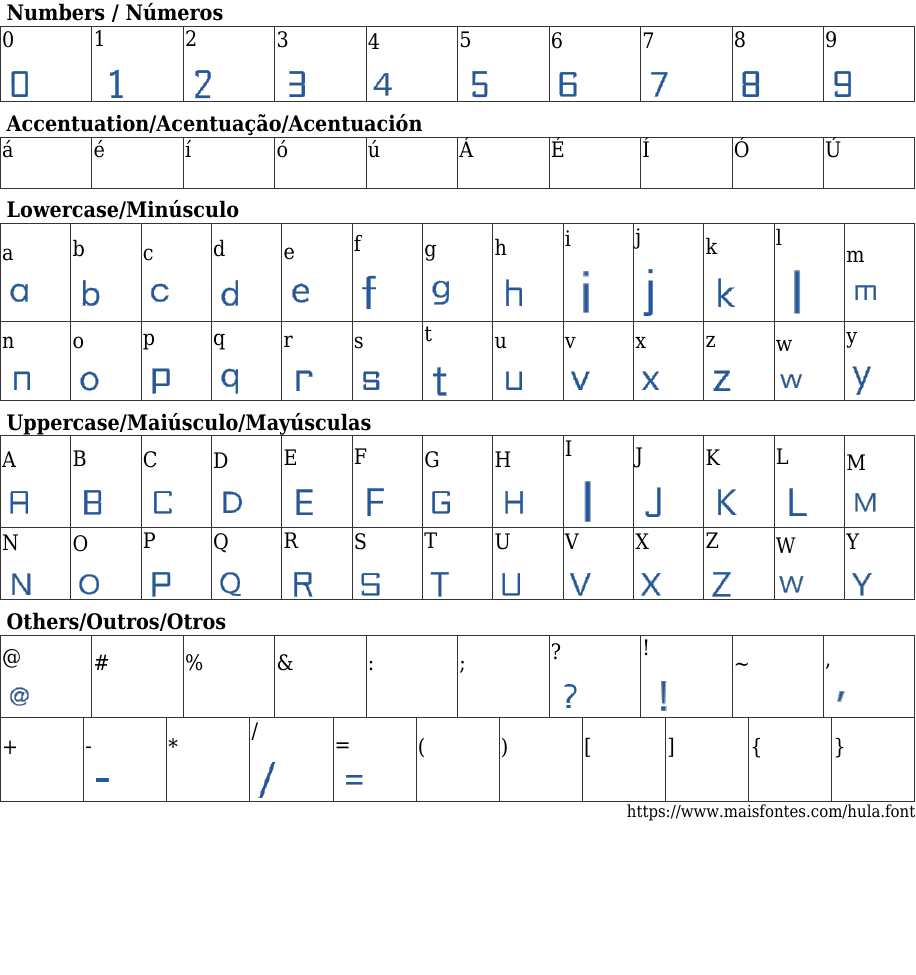 Hula: Free Font Download | MaisFontes