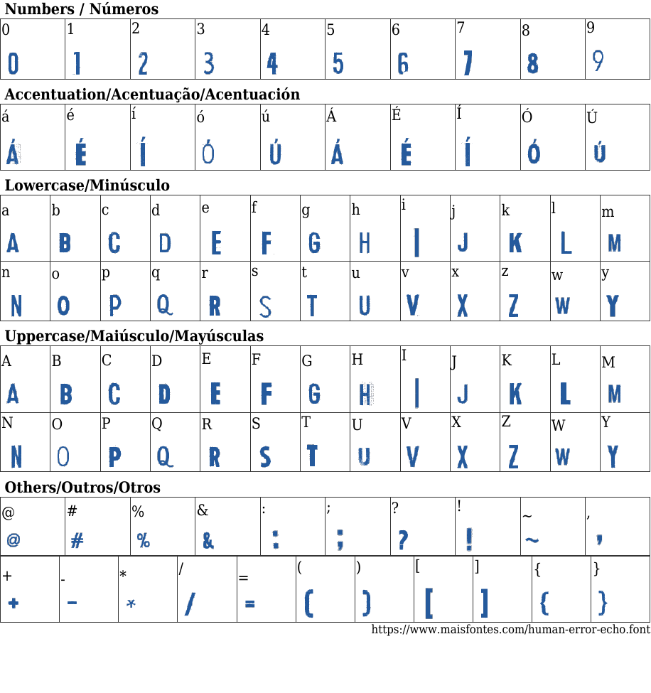 Human Error Echo: Free Font Download | MaisFontes