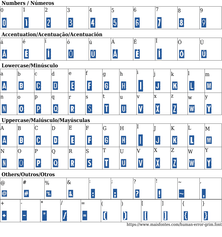 Human Error Grim: Free Font Download | MaisFontes
