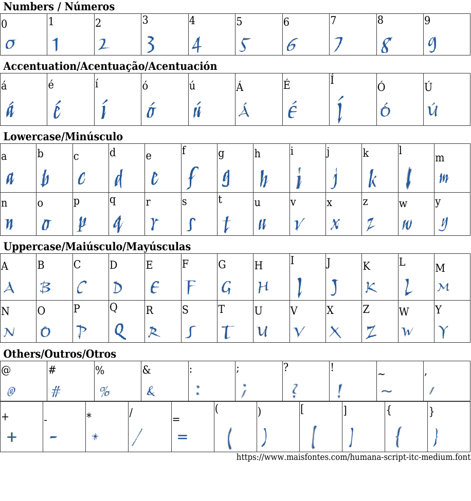 Humana Script Medium: Download Free Font | MaisFontes