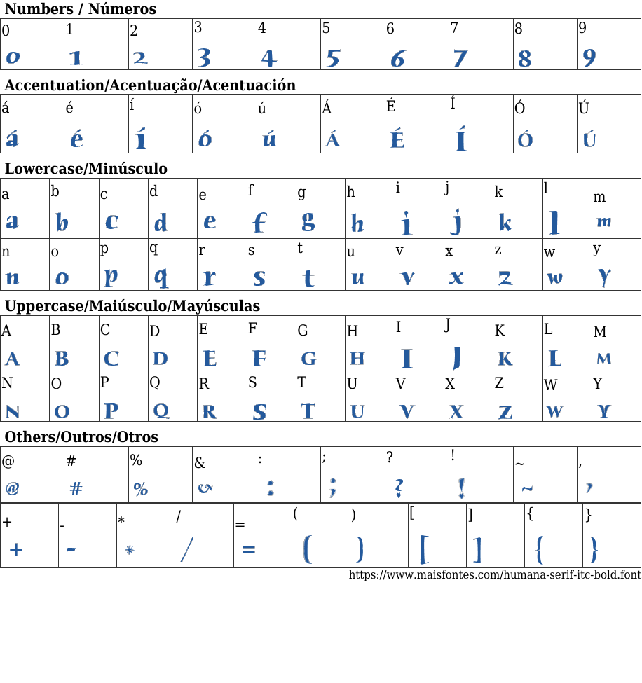Humana Serif Bold: Free Font Download | MaisFontes