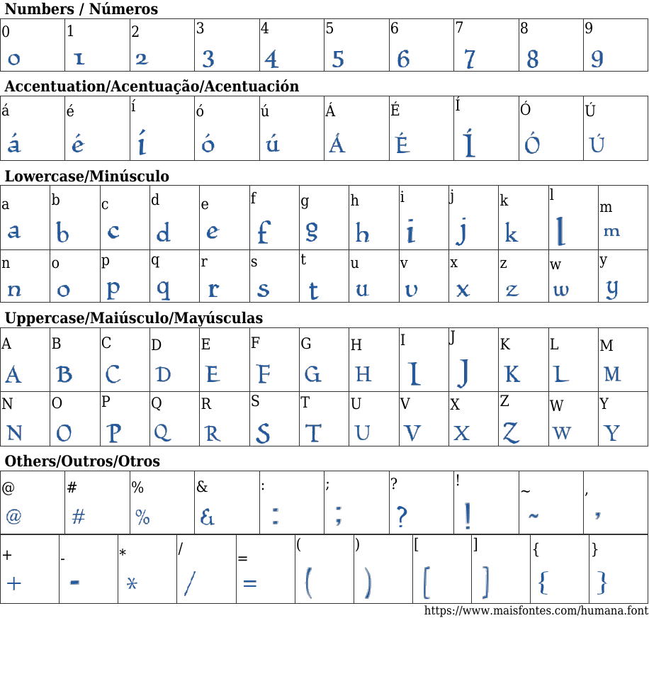 Humana: Free Font Download | MaisFontes