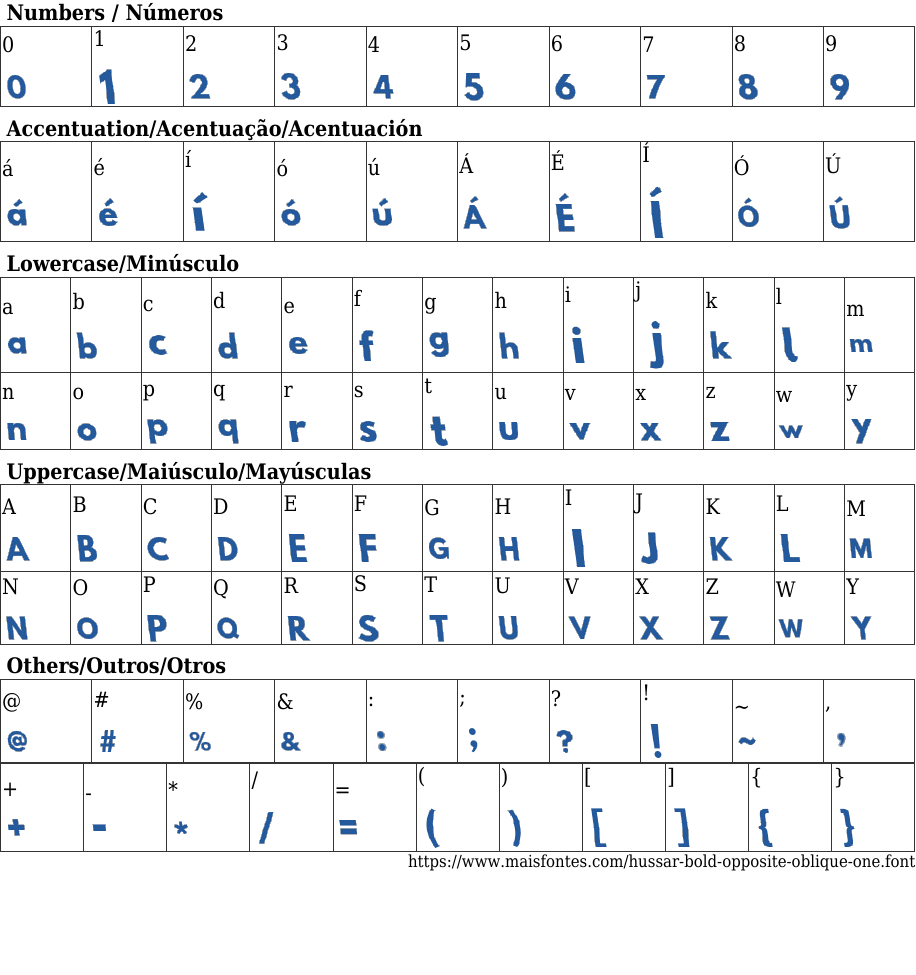 Hussar One Opposite Bold Oblique Font: Free Download | MaisFontes