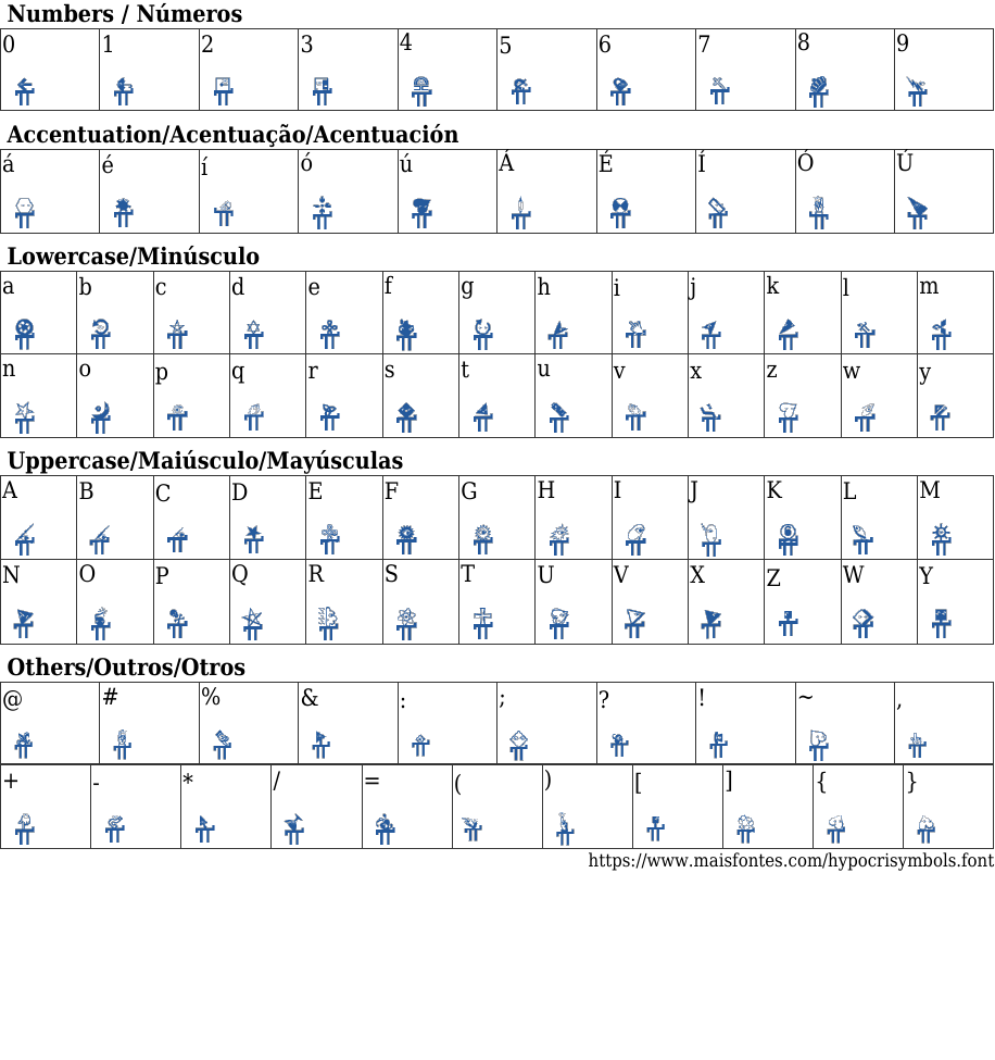HypocriSymbols: Free Font Download | MaisFontes