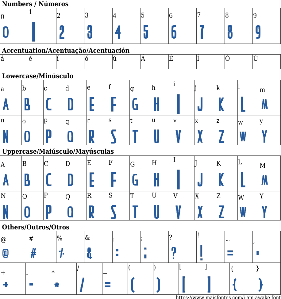 I Am Awake: Free Font Download | MaisFontes