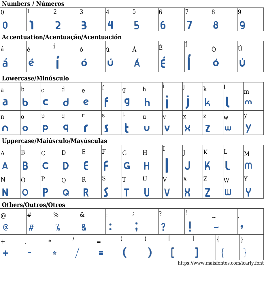 ICarly: Download Free Font | MaisFontes