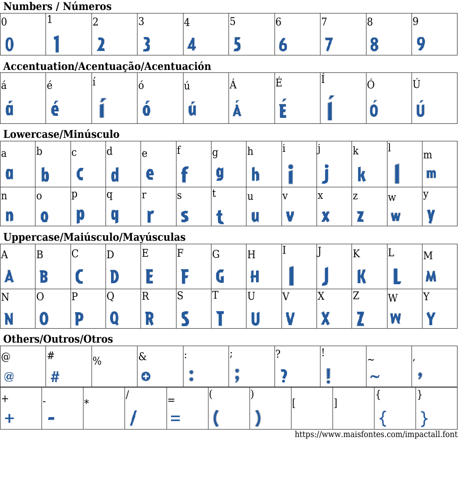 Impacta LL: Free Font Download | MaisFontes