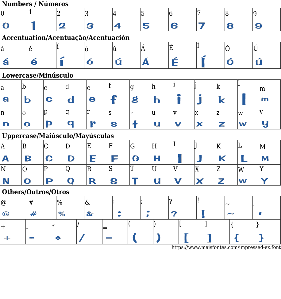 Impressed Extended Font: Free Download | MaisFontes