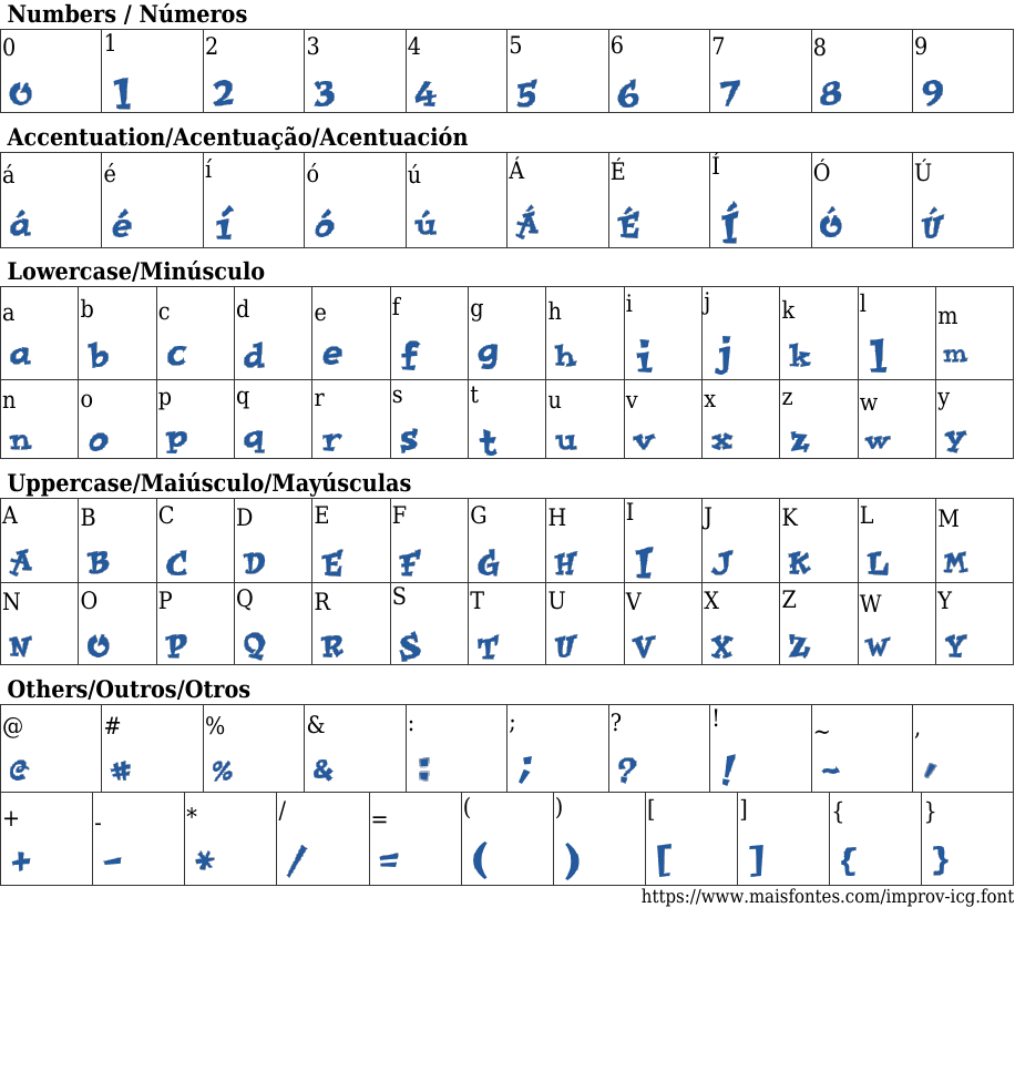 Improv ICG: Free Font Download | MaisFontes