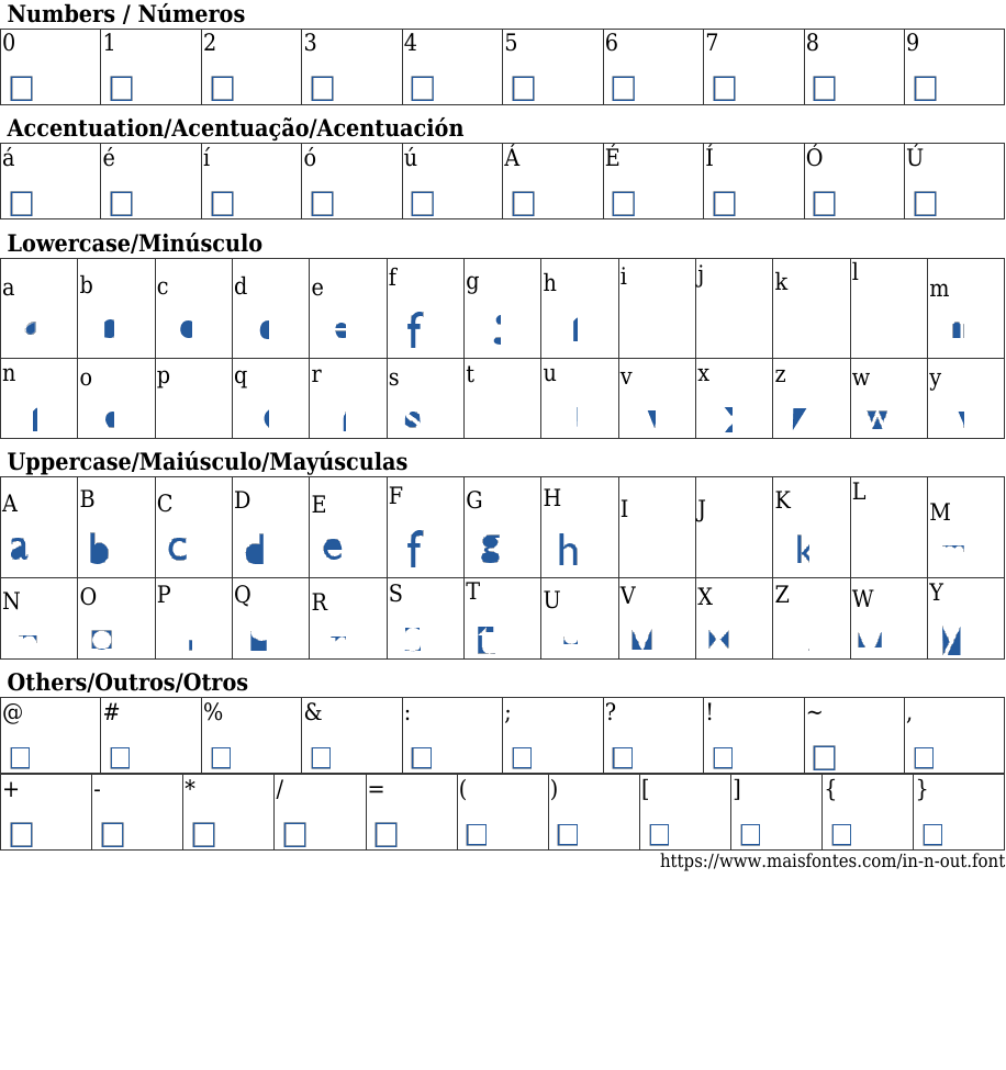In n Out Font: Free Download | MaisFontes