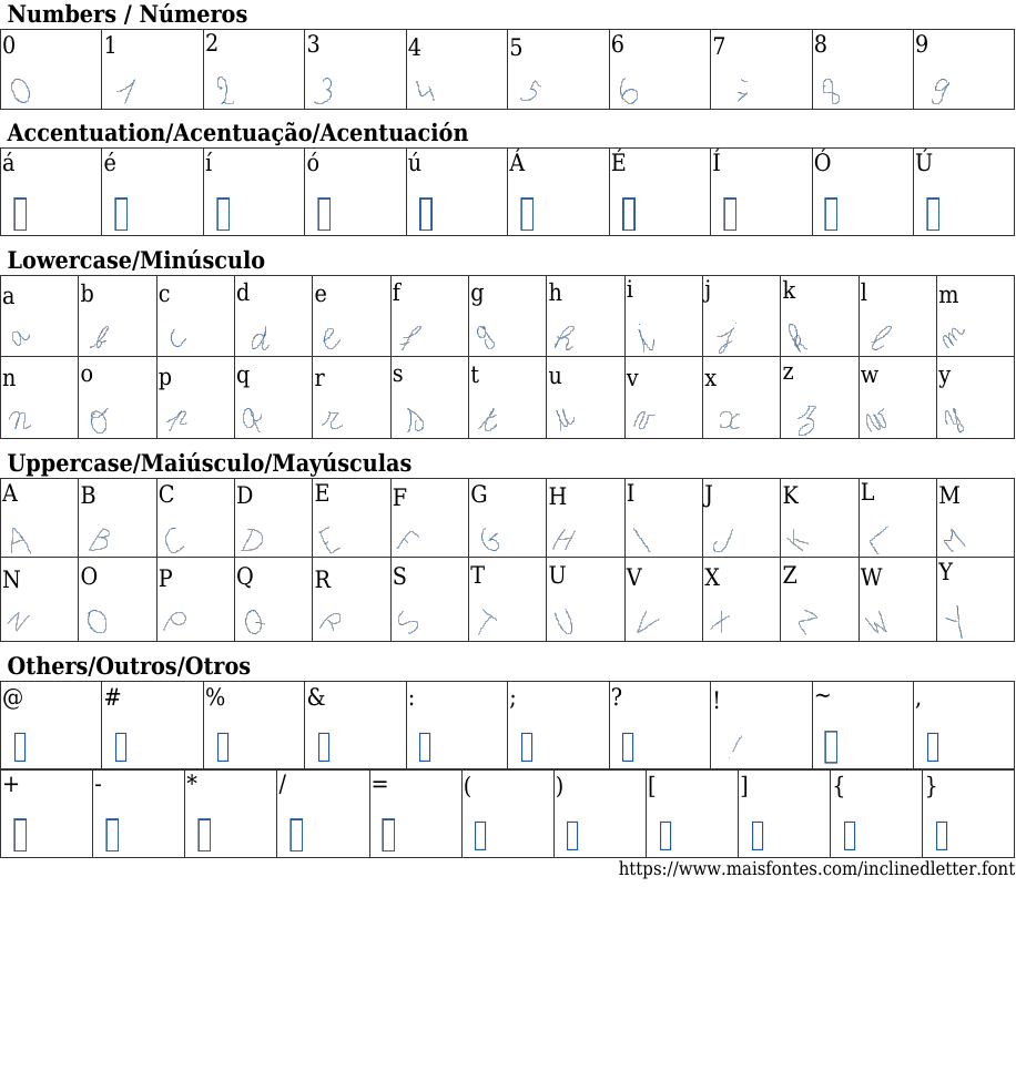 Inclined Letter: Free Font Download | MaisFontes