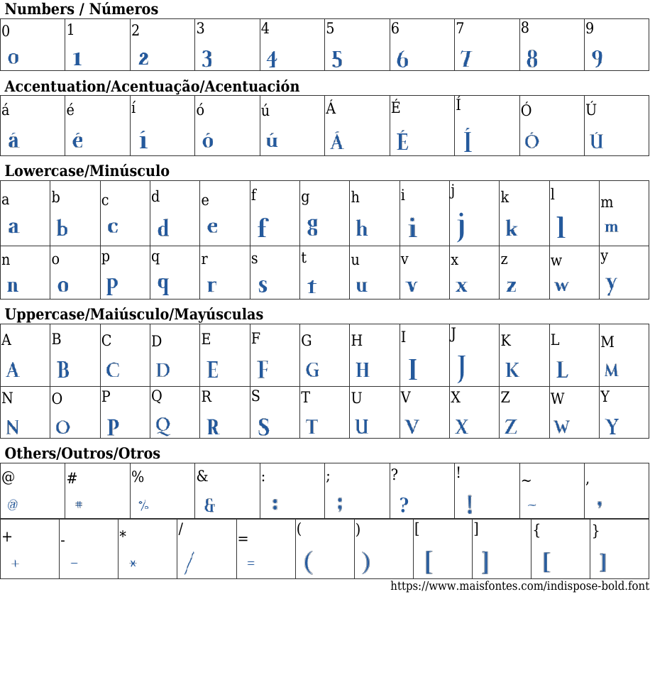 Indispose Bold: Free Font Download | MaisFontes