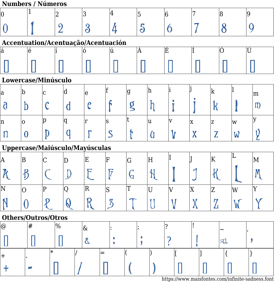Infinite Sadness: Free Font Download | MaisFontes