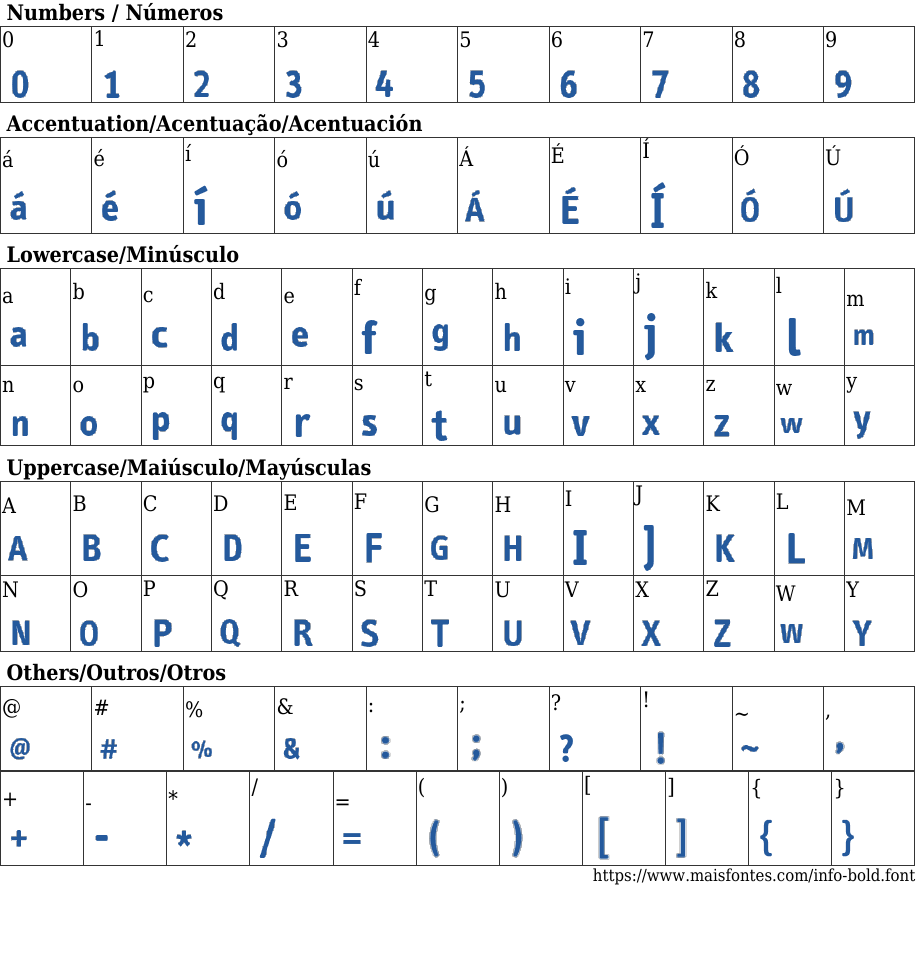Info Bold: Free Font Download | MaisFontes