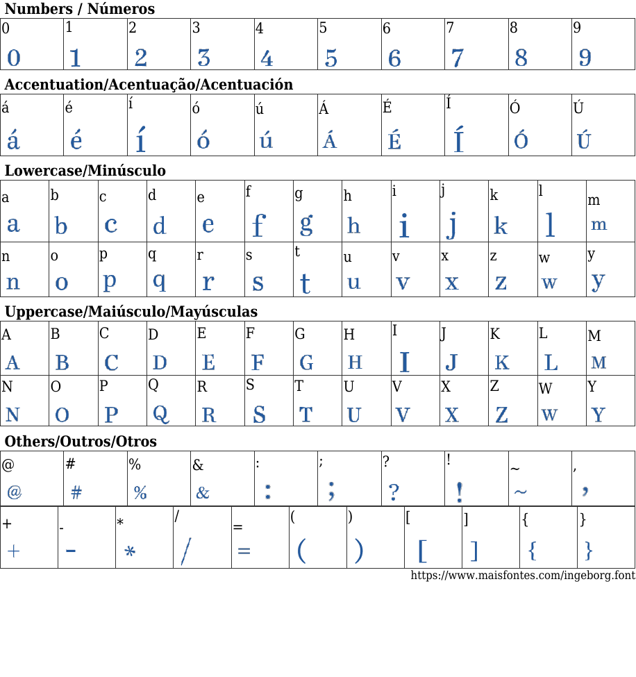 Ingeborg Font: Free Download | MaisFontes