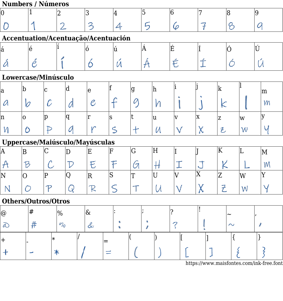 Ink Free: Free Font Download | MaisFontes