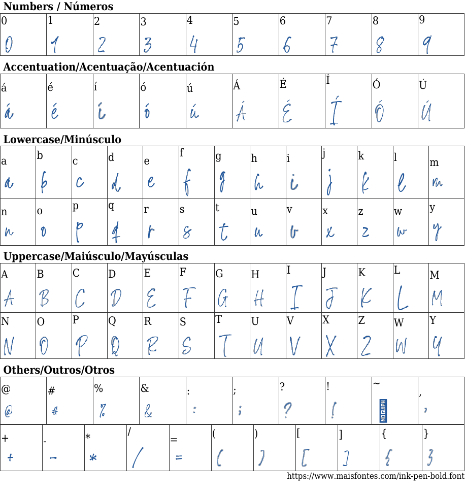 Ink Pen Bold: Free Font Download | MaisFontes