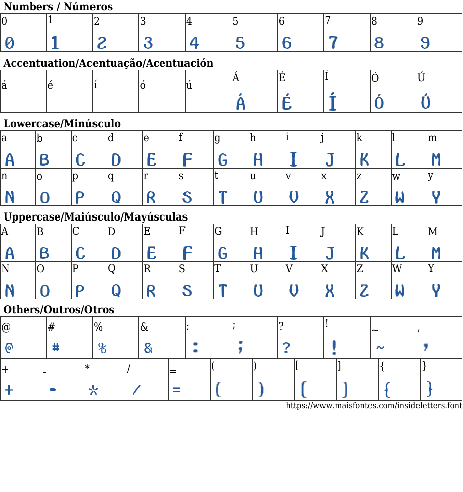 Inside Letters: Free Font Download | MaisFontes