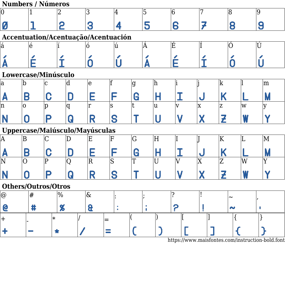 Instruction Bold: Baixar Fonte Grátis | MaisFontes