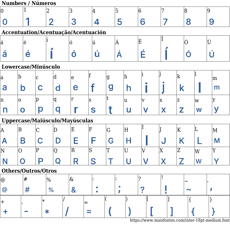 Inter 18pt Medium: Baixar Fonte Grátis | MaisFontes